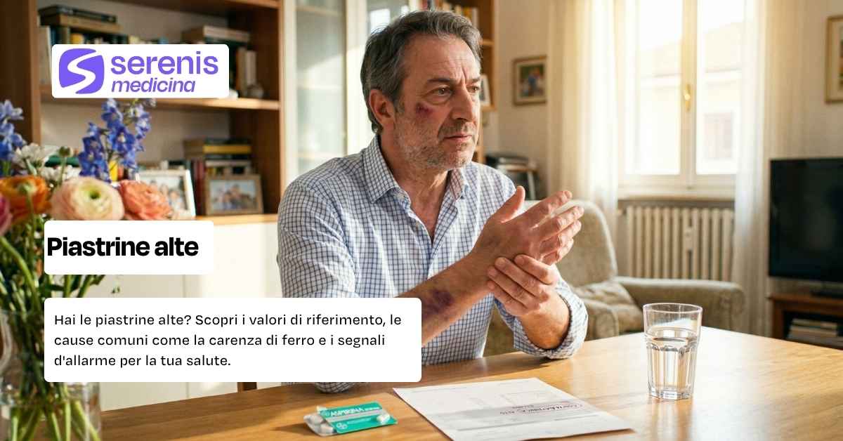 Piastrine alte: cosa significa, cause e quando preoccuparsi